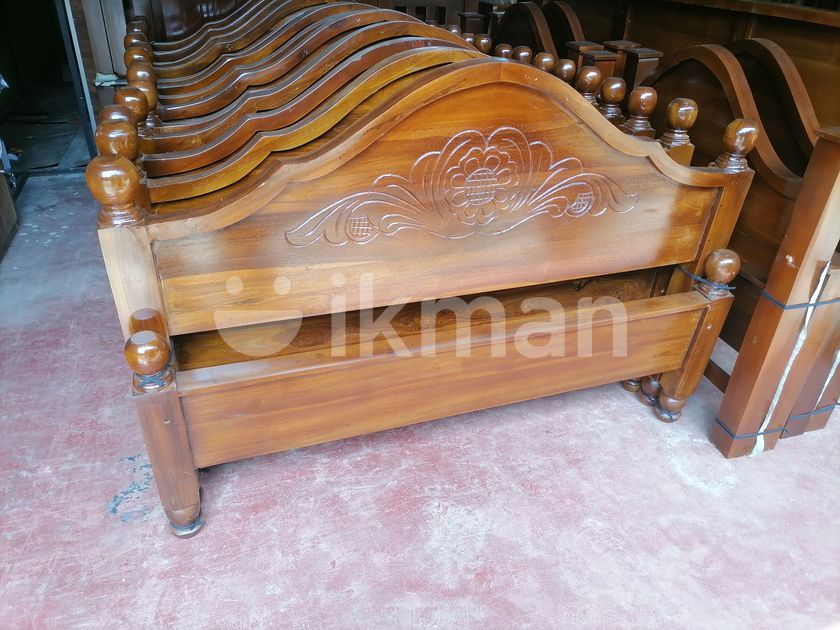 New Teak Arch Type Double Bed 72" x 48" full / 6 4 ft | Homagama | ikman