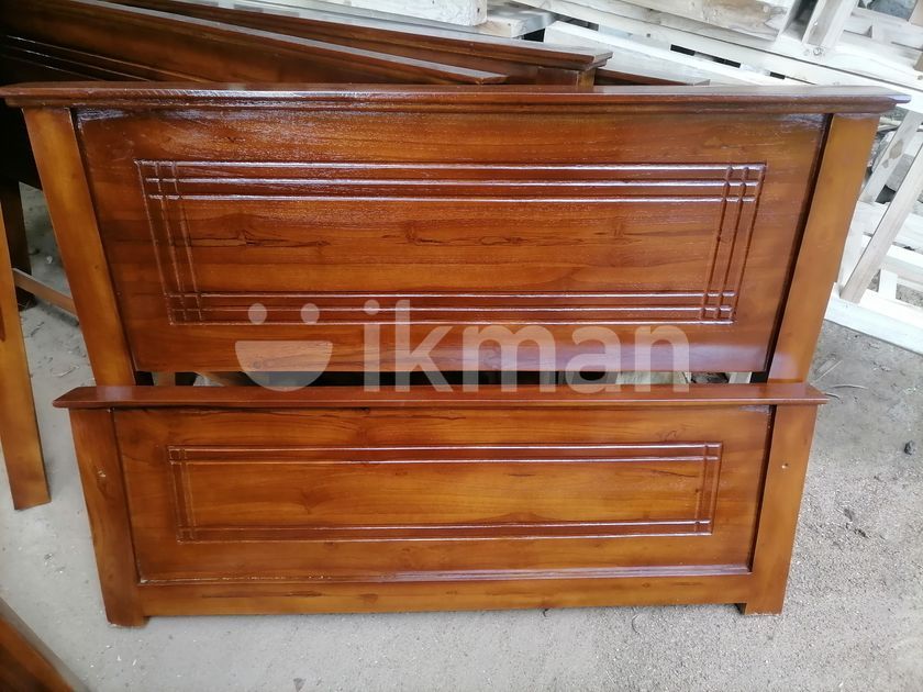 New Teak Box Type Double Size Full Bed 72" x 48" for Sale | Homagama ...