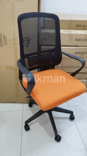 Orange seater Ex mesh office chairs for Sale | Kottawa | ikman
