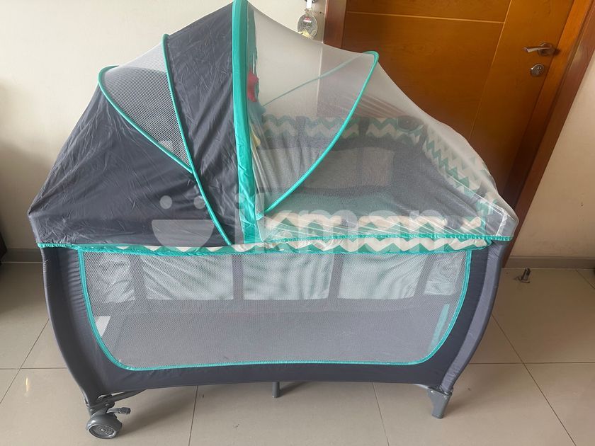 Portable Baby Cot with Custom Mattress for Sale in Colombo 5 | ikman