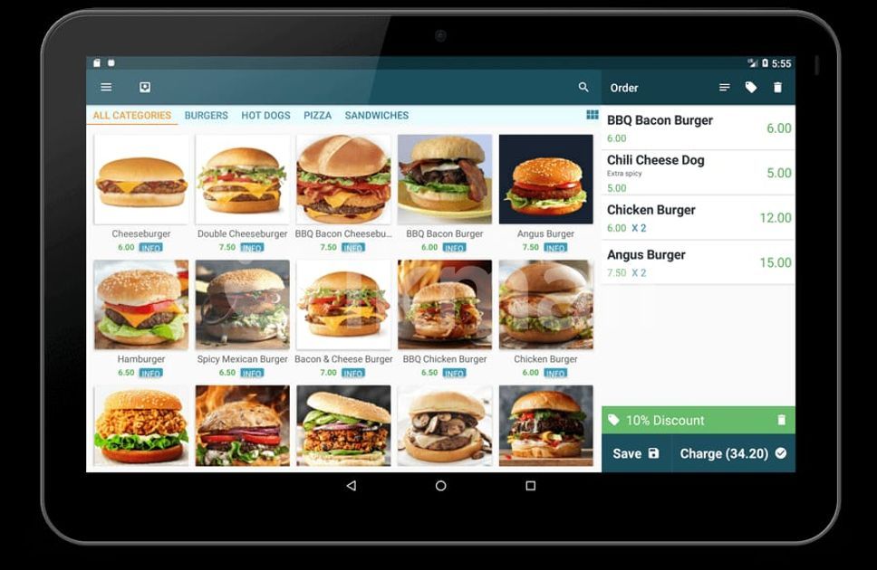 Pos Cashier Billing System Software Development for Burger Shop ...