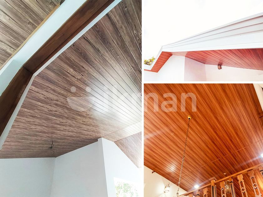 PVC Teak Ceiling and Wall Panel Works (ipanel PE+ Civilima ...