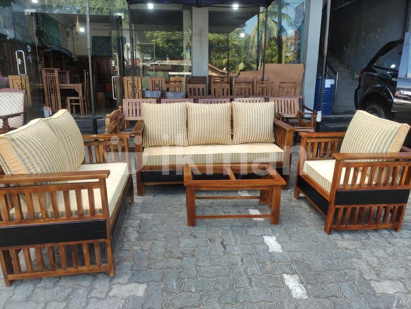 Teak Box Model Sofa with Stool--TBM2001 for Sale | Kaduwela | ikman
