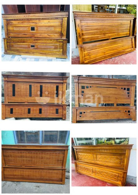 Teak Ex Heavy 41”headbord 3.5inch Leg Box Bed 72*72 Code 6188 for Sale ...