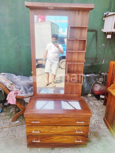 Teak Heavy Box Modern Dressing Table with LED Light for Sale | Kaduwela ...