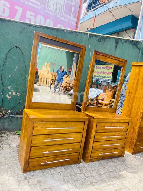 Teak Heavy Modern Ex Large Dressing Table (3ft) for Sale | Kaduwela | ikman