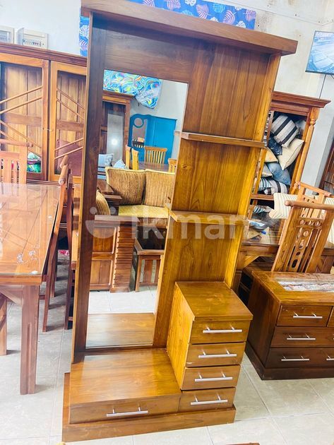 Teak Heavy Modern Full Hight Dressing Table with 5 Drawers for Sale ...