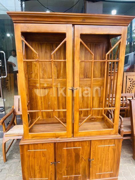 Teak Heavy TwoDoor Display Cupboard--//-- for Sale | Kaduwela | ikman