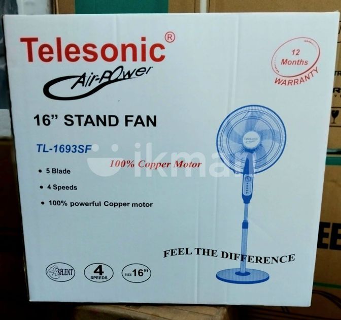 Telesonic Pedestal Fan (4 Speed 5 Blade) (TL-1693SF) for Sale in ...