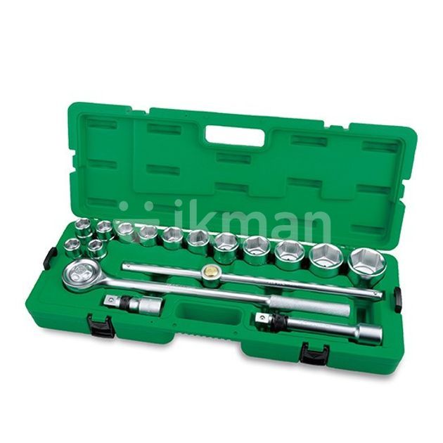 TOPTUL 17PCS PROFESSIONAL GRADE 3/4" DR. FLANK SOCKET SET 6Pt in ...