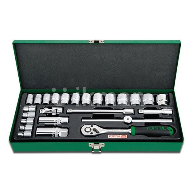 Toptul 25 Pcs 3/8" Dr. Socket Set - Mirror Polished for Sale in ...