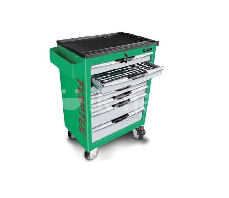 Toptul Mobile Tool Trolley Cabinet 7-Drawer 227 Pcs - with Tools for ...