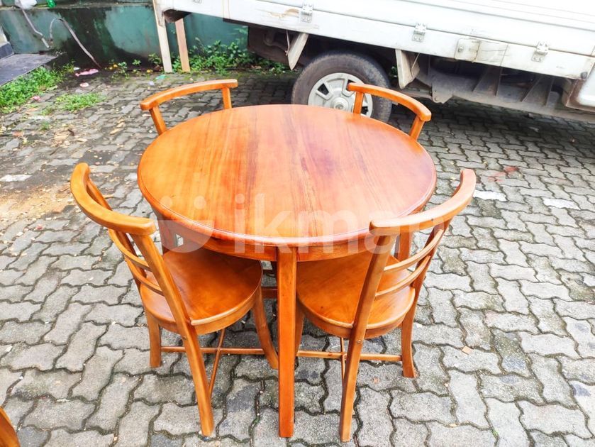 Treated-- Mahogany Dining Table With 4 Chairs 3x3 | Kaduwela | ikman