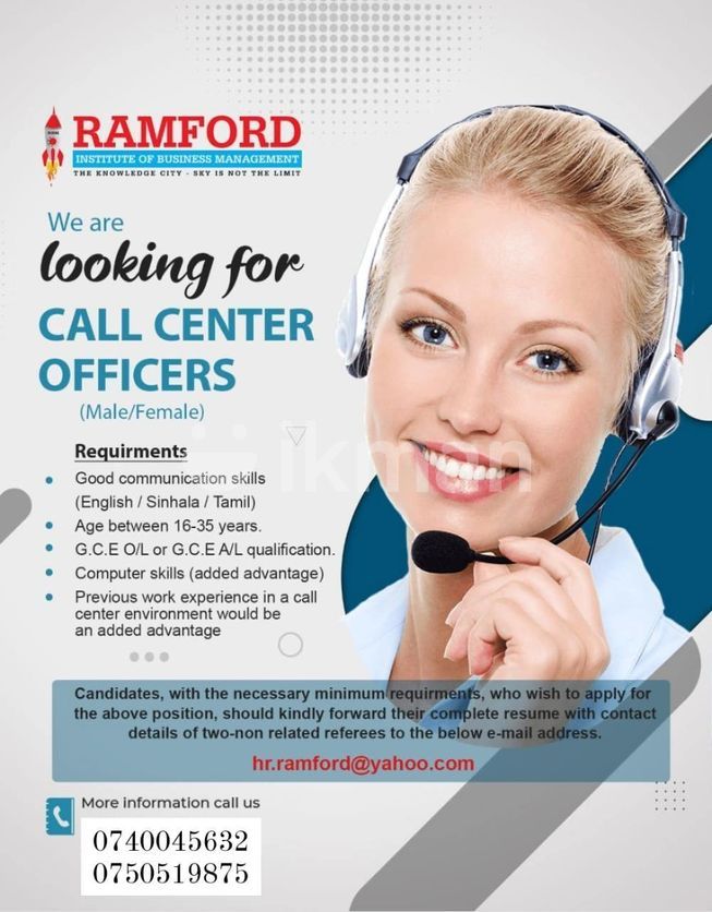 Call Center Executives Vacancy | Colombo 3 | ikmanJOBS