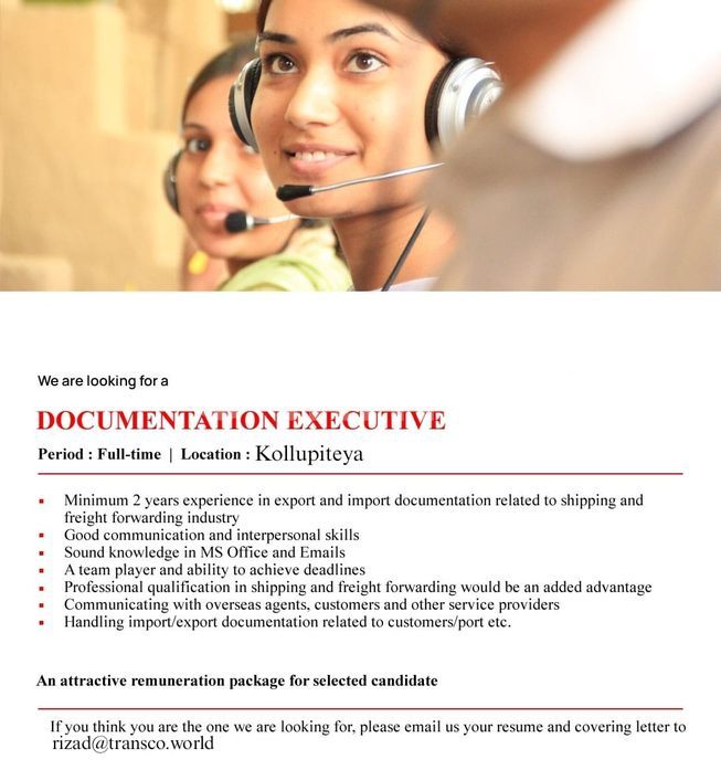 Executive Import and Export Vacancy | Colombo 3 | ikmanJOBS