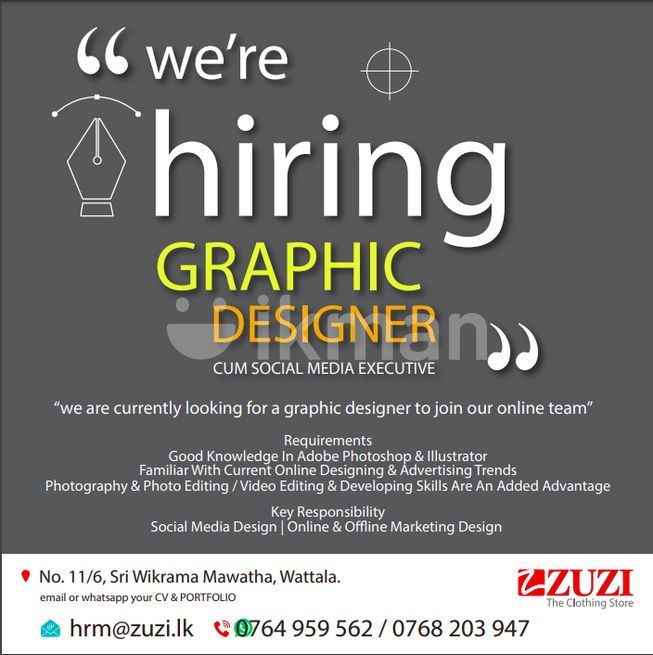 Graphic Designer Vacancy | Colombo 1 | ikmanJOBS