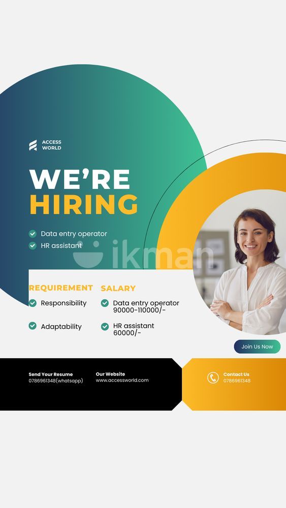 Data Entry Operator Vacancy | Colombo 3 | ikmanJOBS