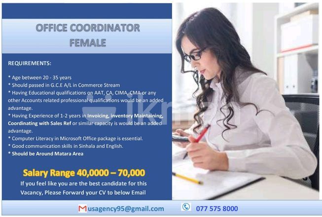 Office Coordinator (Female) | ikman