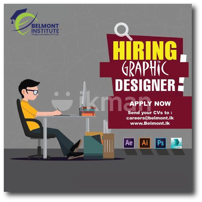 Vacancy for Graphic Designer Vacancy | Colombo 3 | ikmanJOBS
