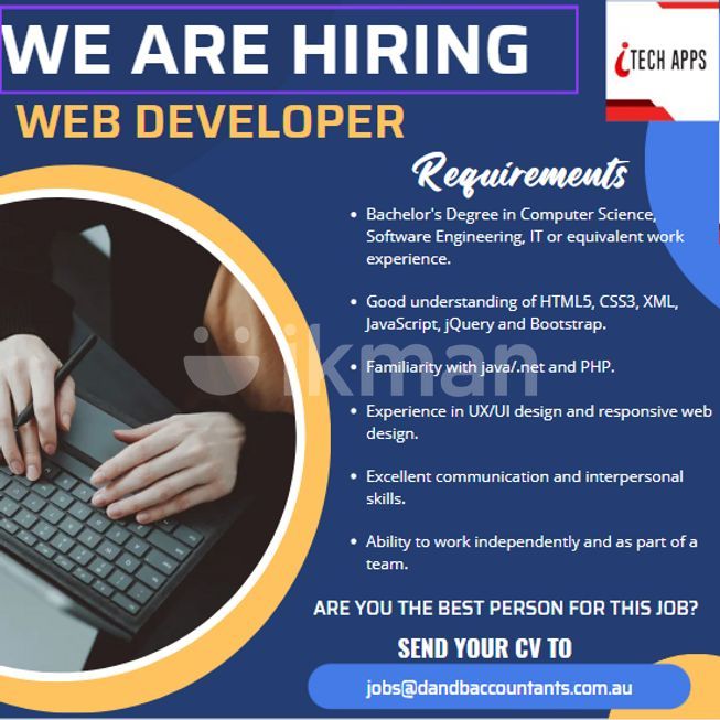 Web Developer Vacancy | Panadura | ikmanJOBS
