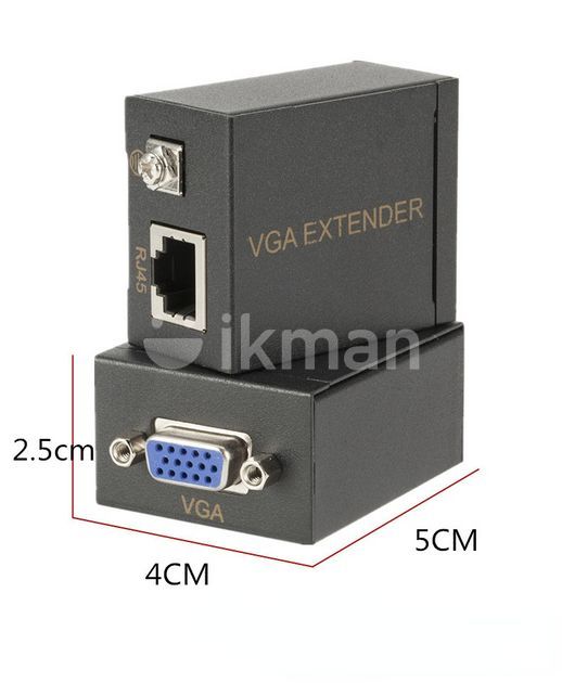 VGA Extender 60m (TV, Monitor, Computer, Laptop CCTV Camera Support) in ...
