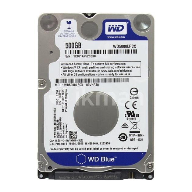 WD Blue Desktop 500GB HDD / Hard Disk Drive for Sale in Rajagiriya | ikman