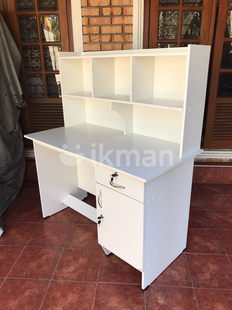 White Large Study Table (003) for Sale | Dehiwala | ikman